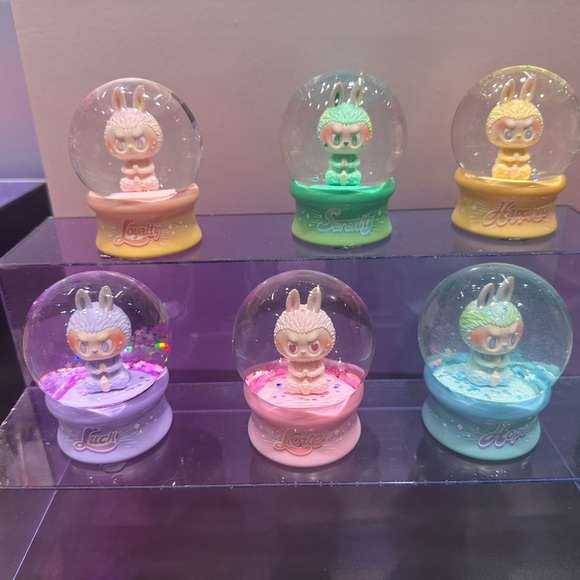 Other | Happiness Big Into Energy Labubu Crystal Ball Snowglobe | Poshmark